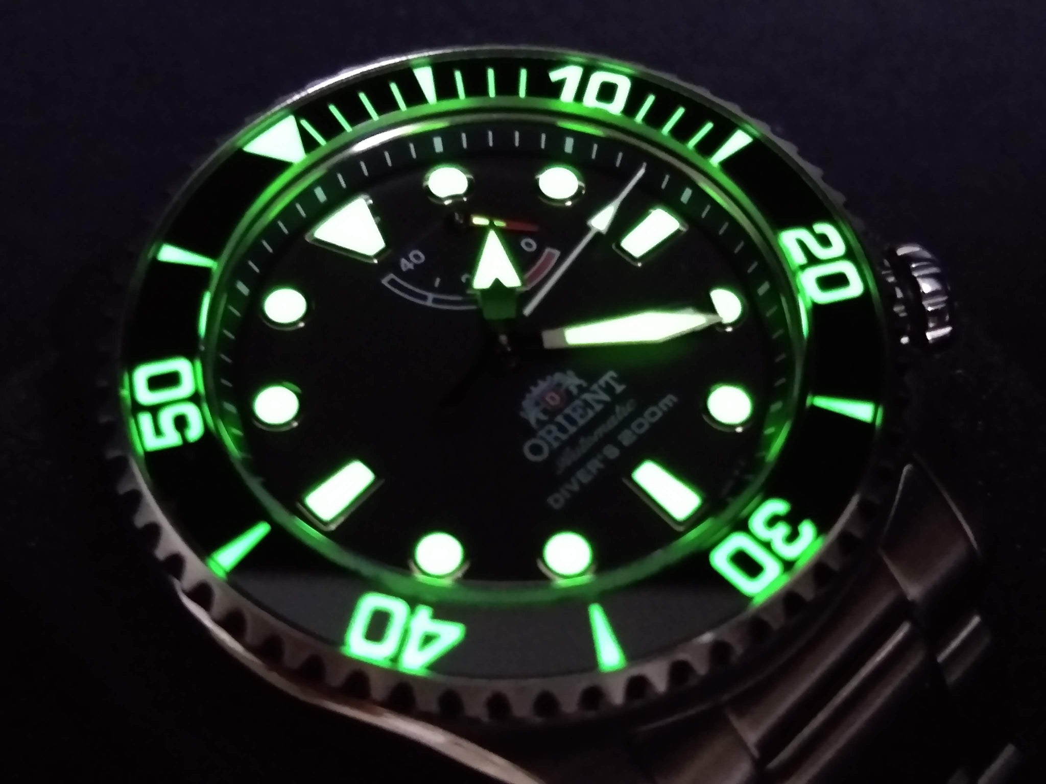 Orient Triton/Neptune Lumed Sapphire Bezel Insert- Black – L.C.B.I